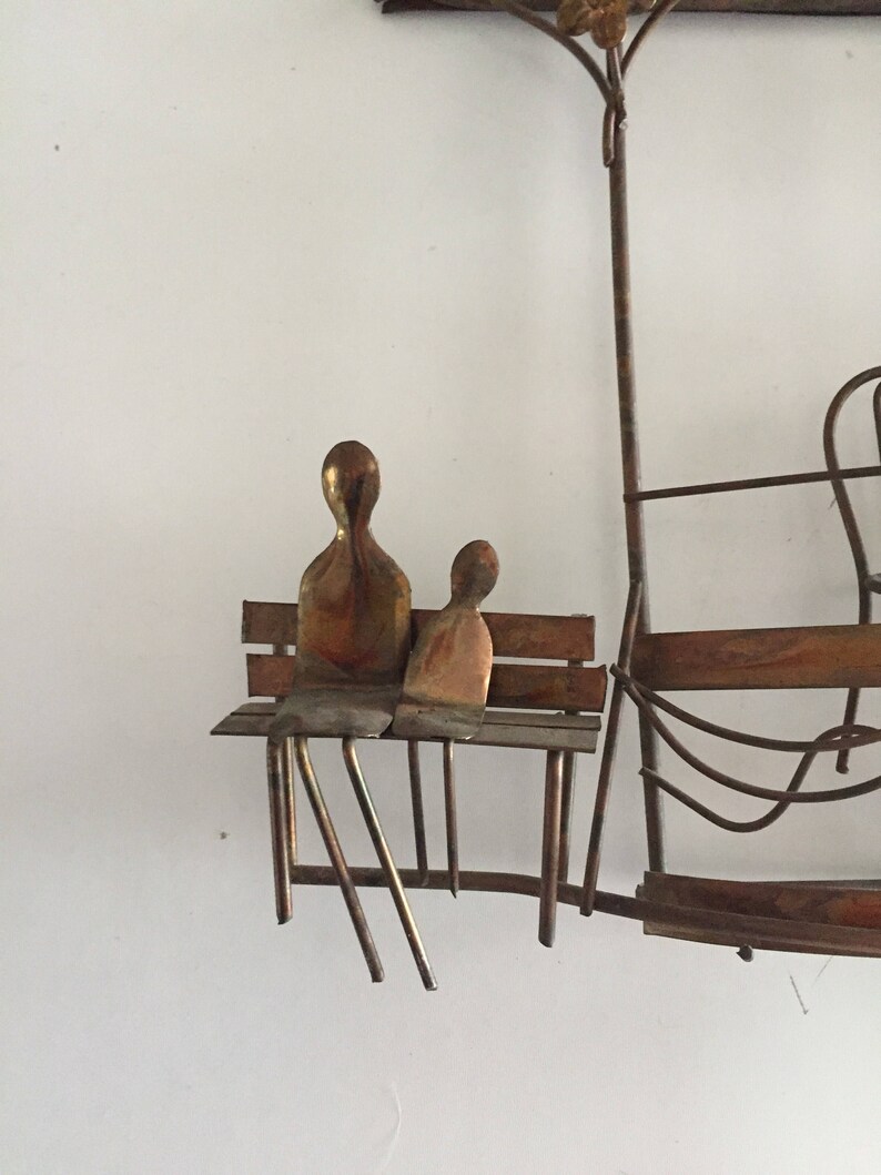 Enesco Mid Century Metal Art/enesco Imports Corporation Metal People on ...