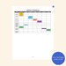 Color Coded Weekly Planner, Visual Schedule Template | Printable ...