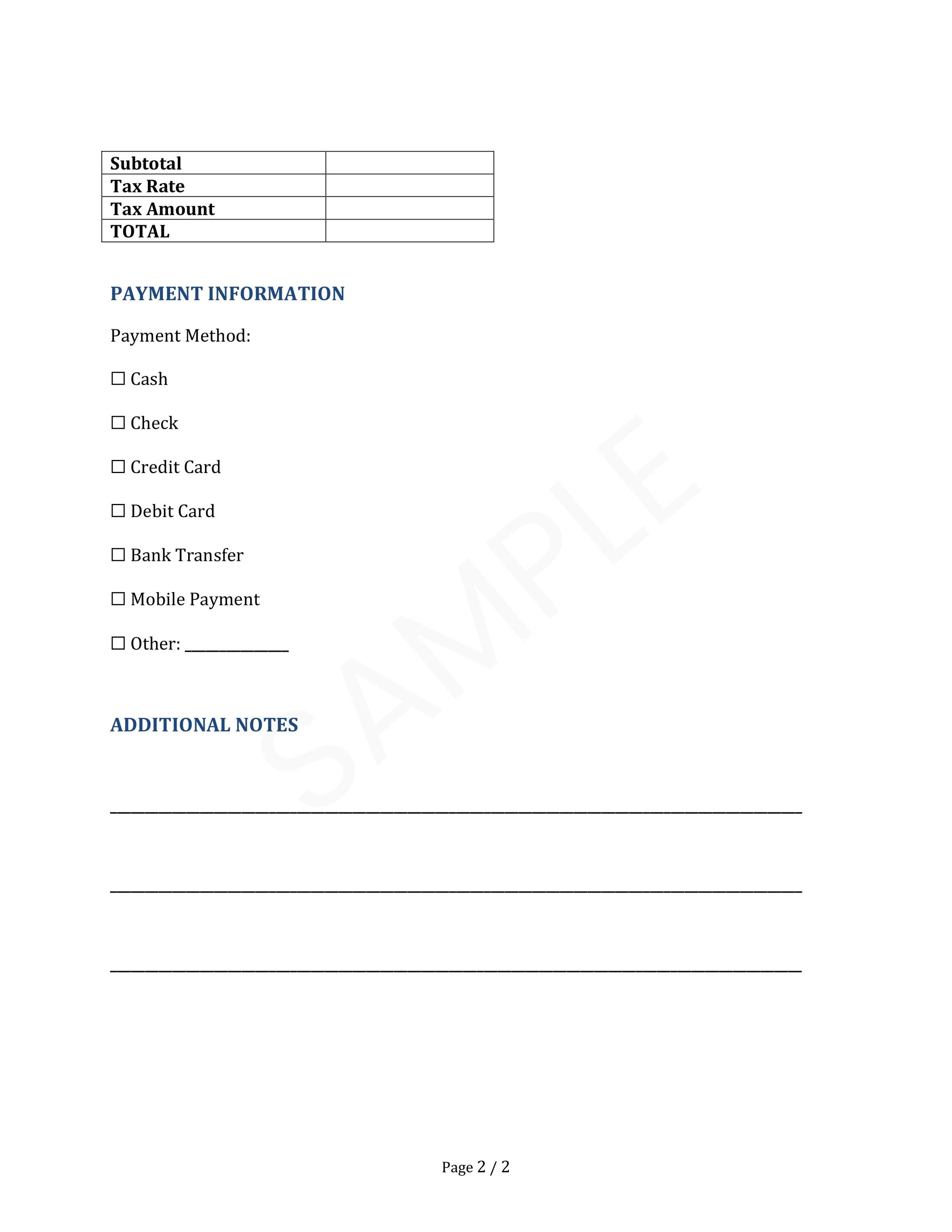 Detailing Invoice, Car Wash Receipt Template | Auto Business Forms ...