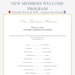 Church New Members Welcome Program Template - Etsy