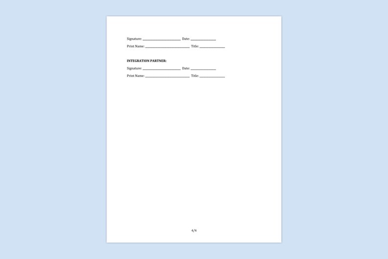 System Integration Contract Template - System Contract, Integrate Terms ...
