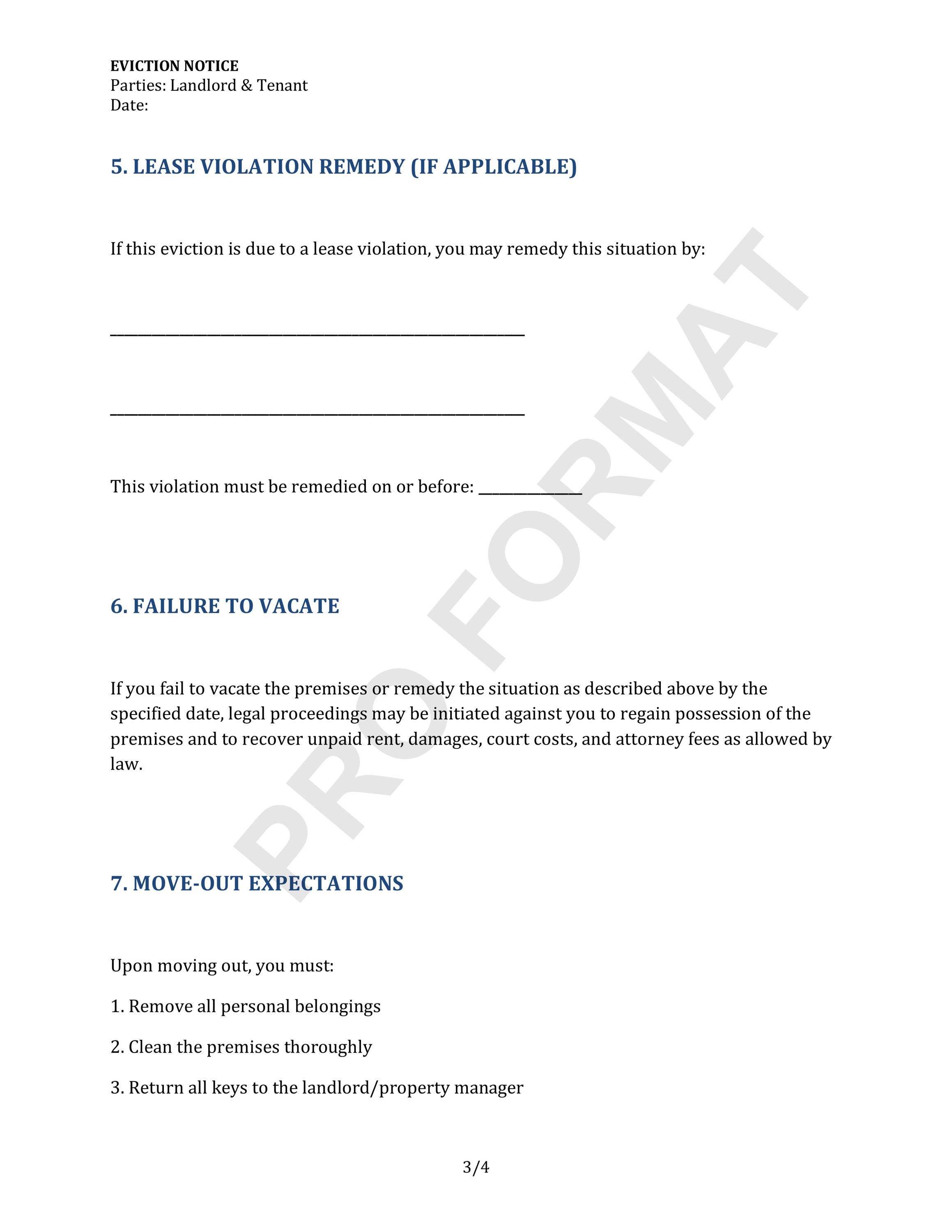 Eviction-notice-template - Removal Notice, Tenant Evict, Lease ...
