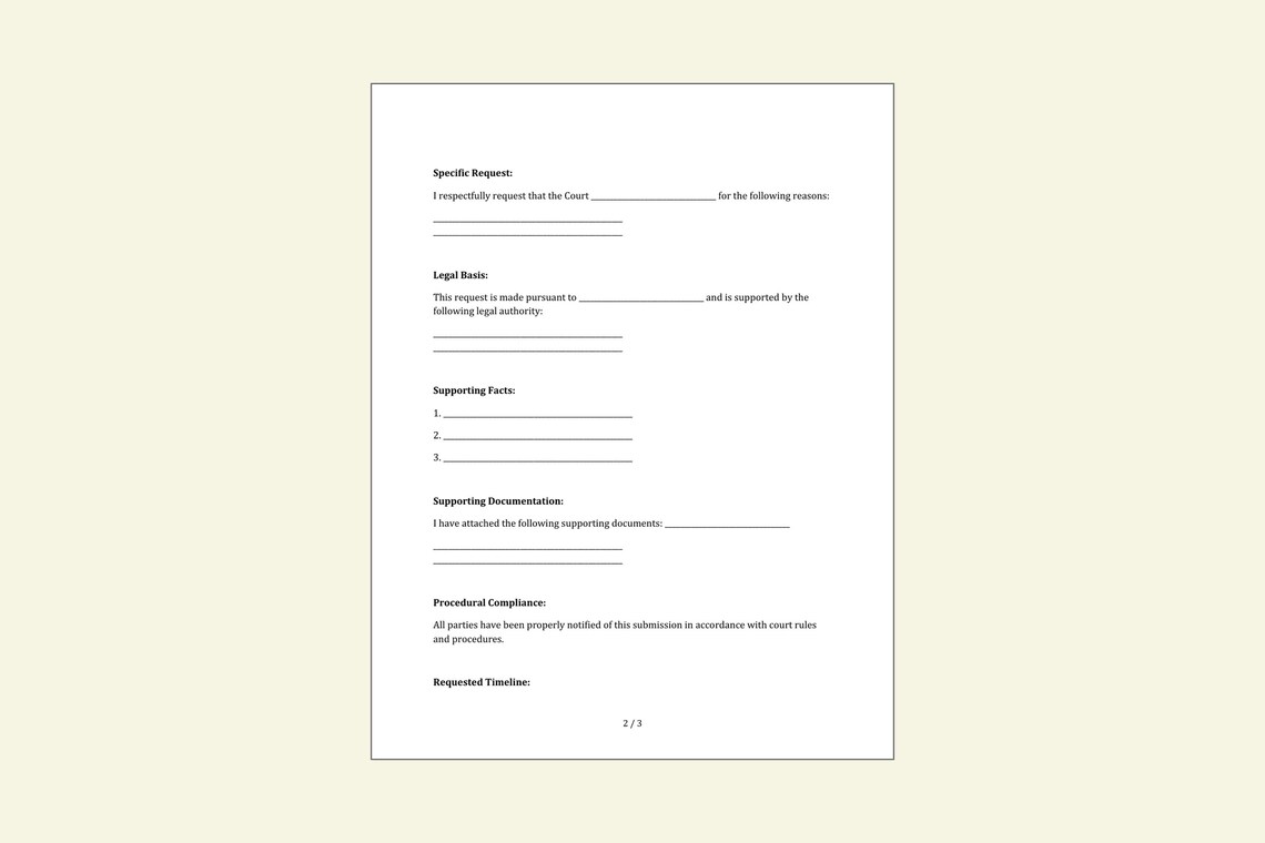 Letter to Court Template Word PDF | Legal Correspondence Sample ...