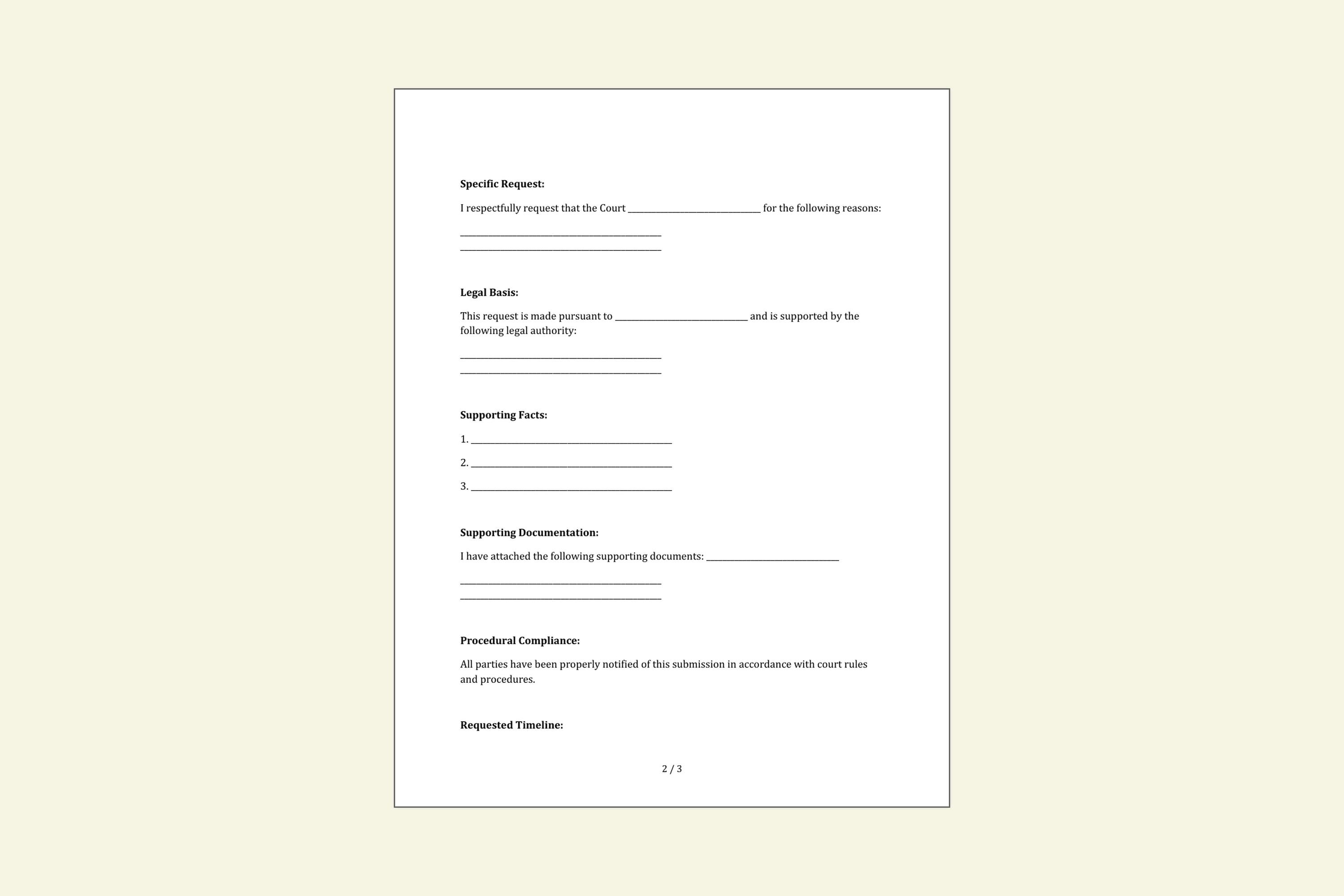 Letter to Court Template Word PDF | Legal Correspondence Sample ...