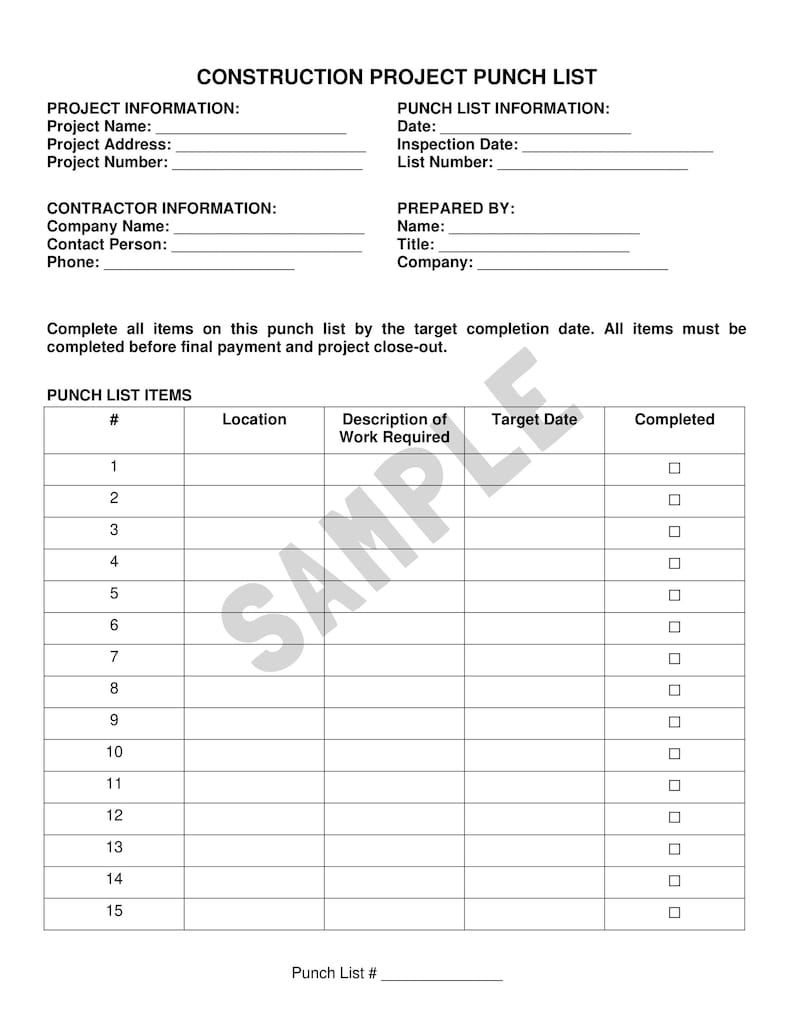 17 Construction Contract Templates Bundle - Editable Word/pdf ...