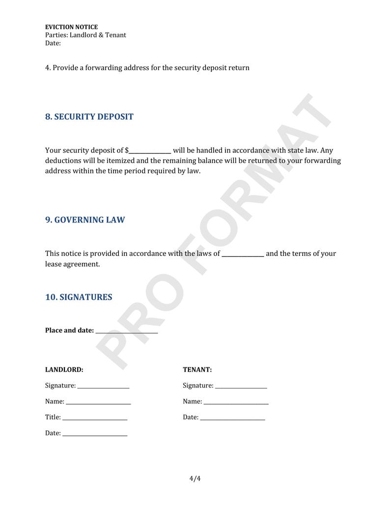 Eviction-notice-template - Removal Notice, Tenant Evict, Lease ...