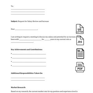 Salary Increase Request Letter Template Word & PDF - Raise Appeal ...