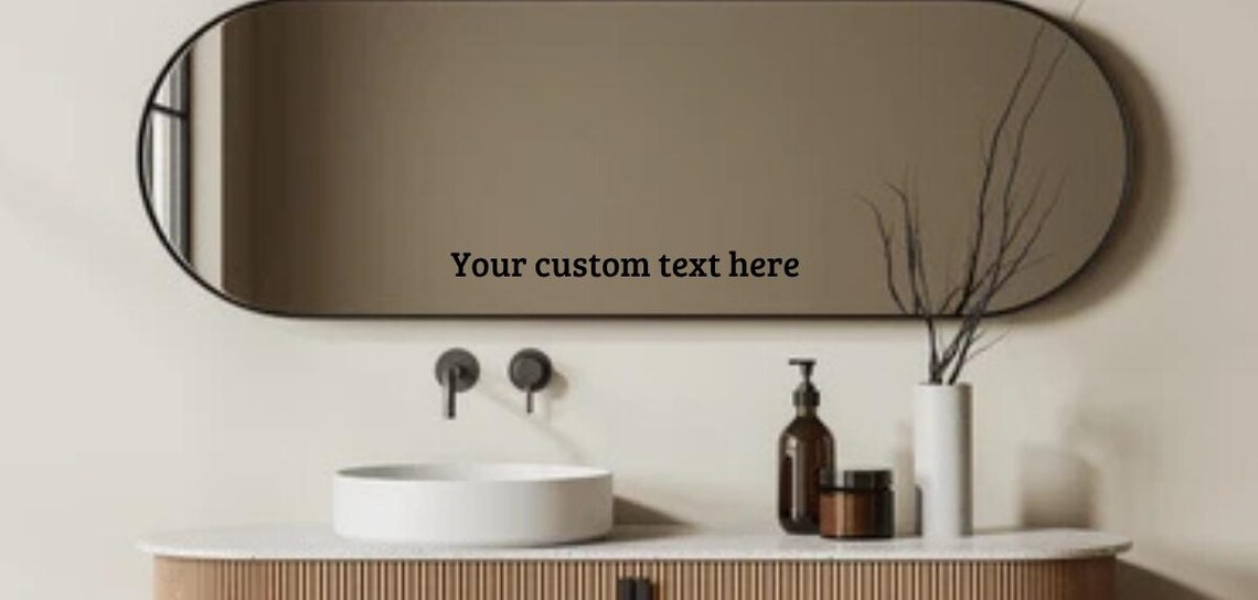 Custom Mirror Decals- Personalized Quote or Saying | Choose Your Font ...