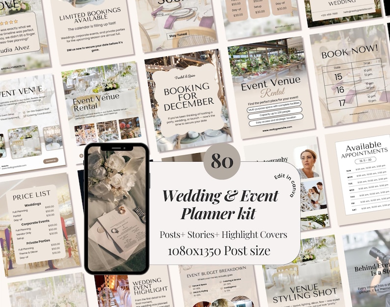 Wedding Planner Bundle, Event and Vanue Organizer, Party Planner ...