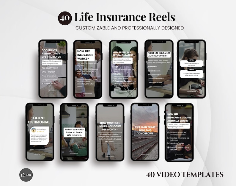 Life Insurance Reels, Insurance Agent Marketing, Term Life, Financial ...