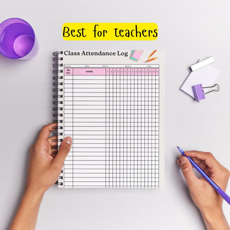Monthly Attendance Sheet| Classroom Attendance Tracker| Classroom ...