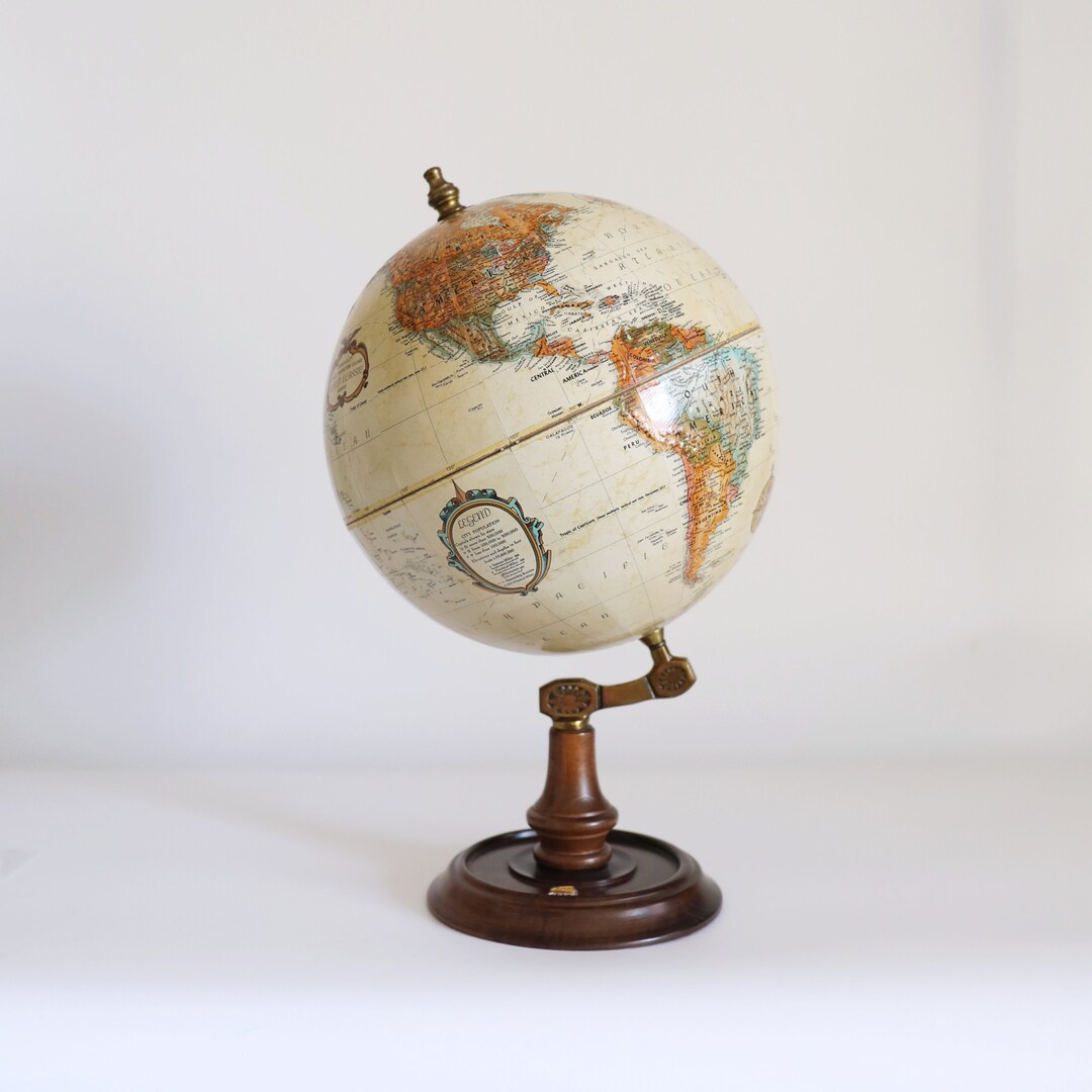 Vintage Replogle 9 World Classic Series Globe With Wood - Etsy