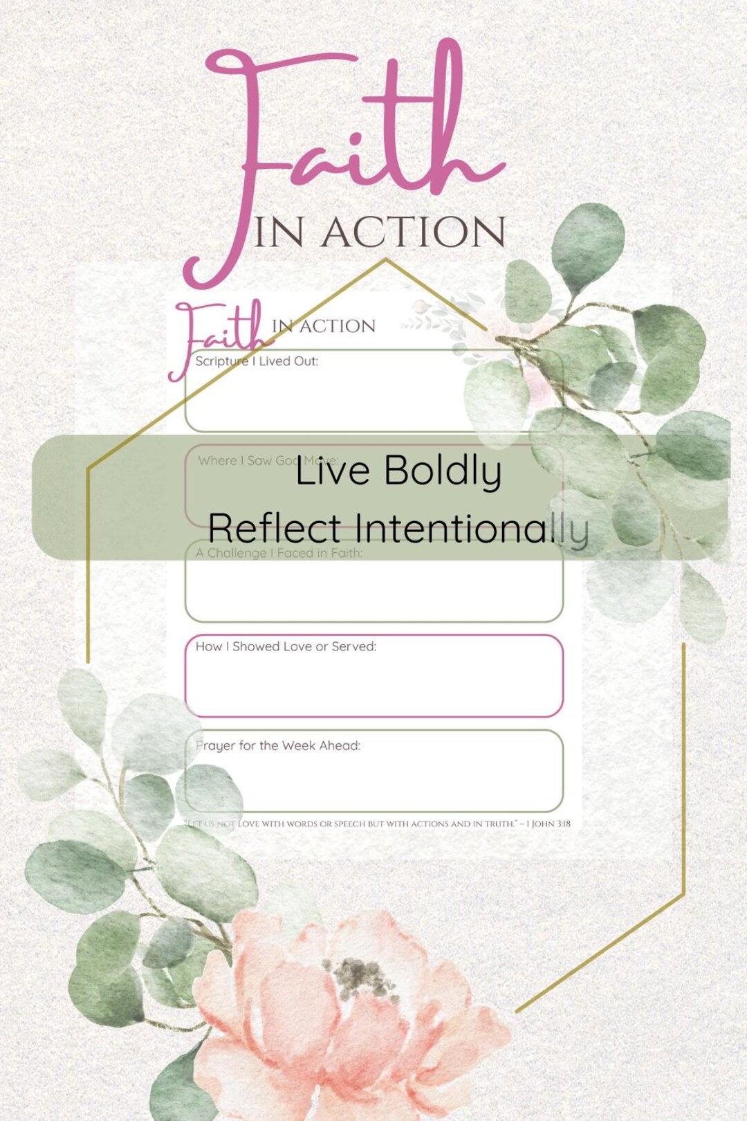 Faith in Action | Printable Weekly Christian Reflection Page | Living ...