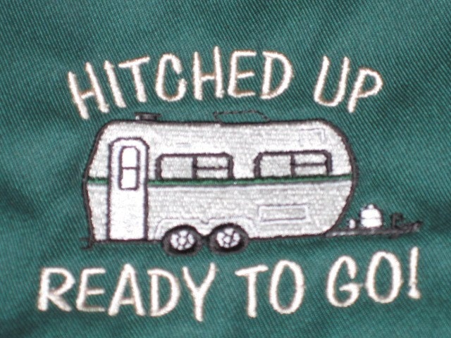 Three Pocket Apron With a Trailer Embroidery Comes in Brown or Green ...