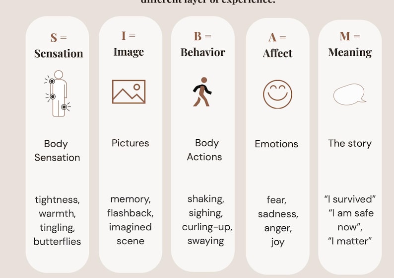 Somatic Experiencing Worksheet: Trauma Healing, Nervous System ...