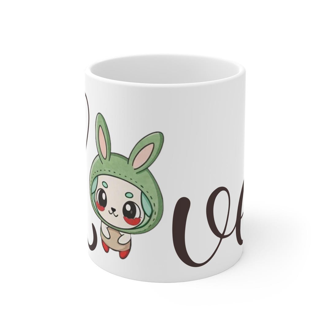 Labubu Cute Bunny Love Mug - Adorable Coffee Cup, Gift for Animal ...