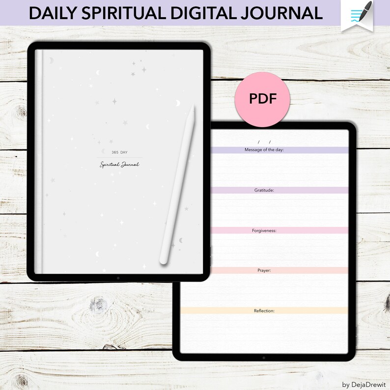Daily Prayer Journal Printable Digital Gratitude Journal - Etsy