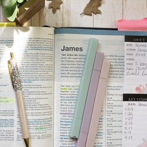 Bible Study Sticky Notes for Bible Study, Key Verses, About Each Book ...