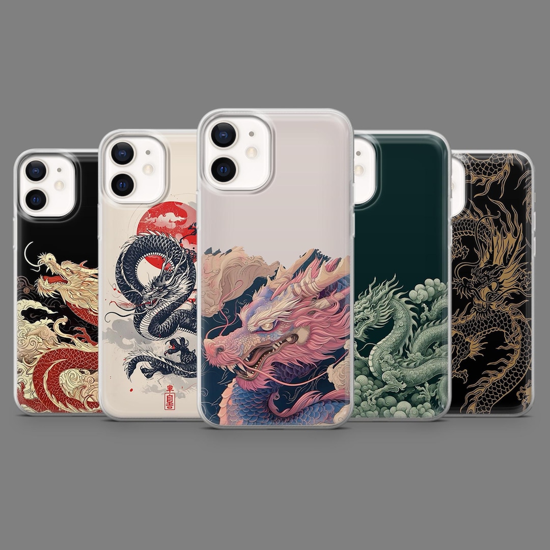 Japanese Dragon Phone Case Asian Mythology Mythical Art Cover for ...