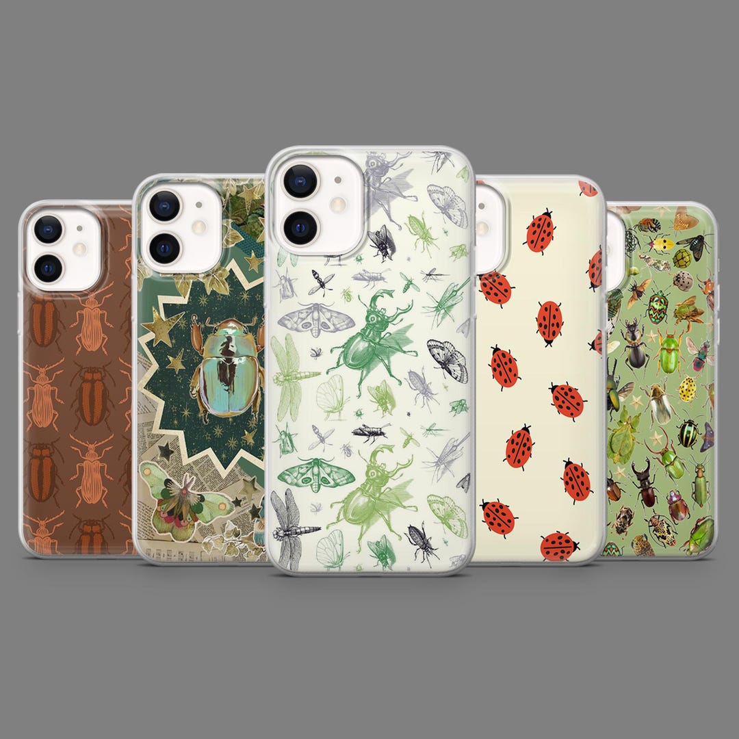Bug Phone Case Insect Entomology Cover for iPhone 16,15,14,13,12 ...