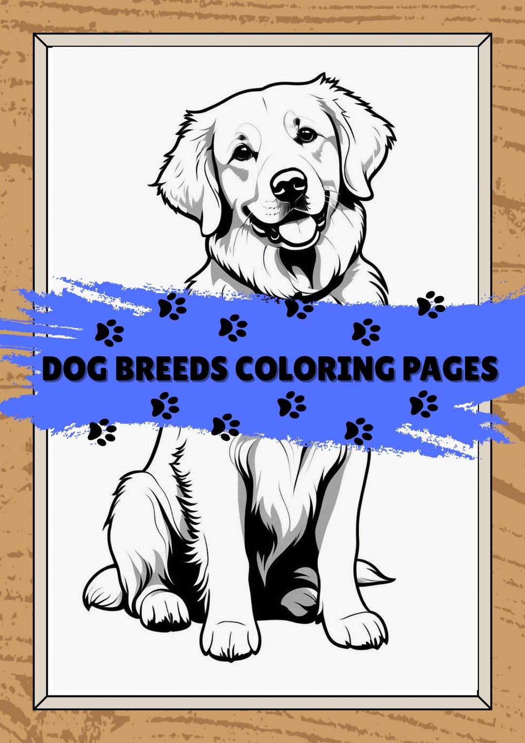 Dog Breeds Coloring Book for Kids & Adults – 8 Printable Pages ...