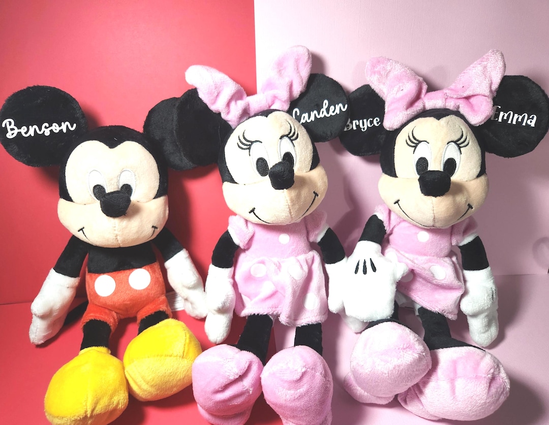 Personalized Disney Plush Gift: Custom Mickey, Minnie Daisy - Etsy