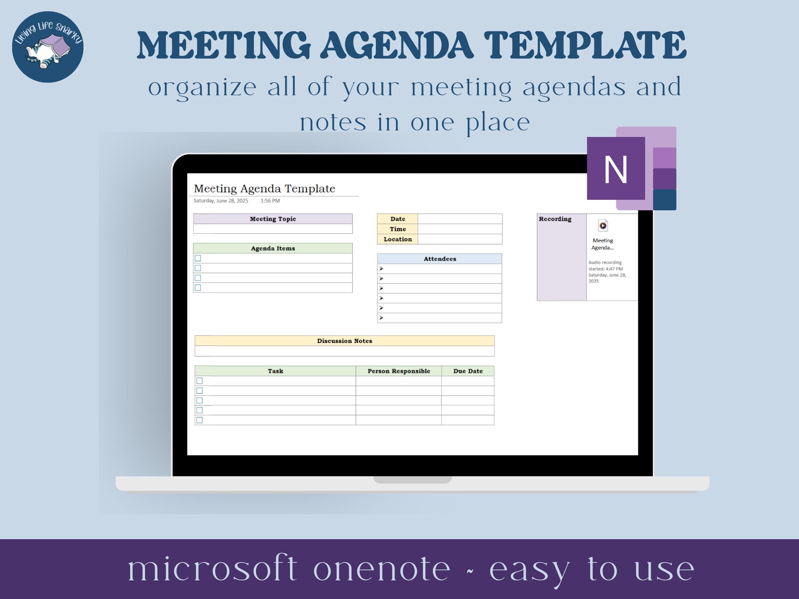 Onenote Template, Onenote Template Work, Onenote Work Notes Template ...