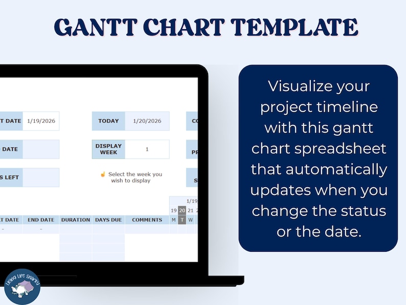 Gantt Chart | Project Schedule | Gantt Chart Excel | Google Sheet Gantt ...