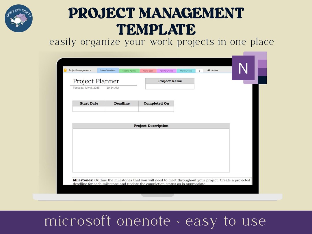 Onenote Template, Onenote Template Work, Onenote Work Notes Template ...