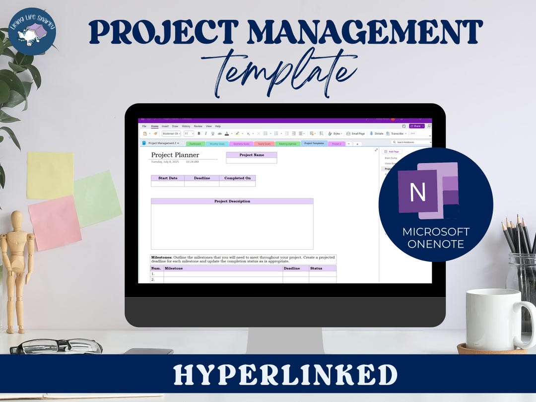 Onenote Template | Onenote Template Work | Onenote Work Notes Template ...