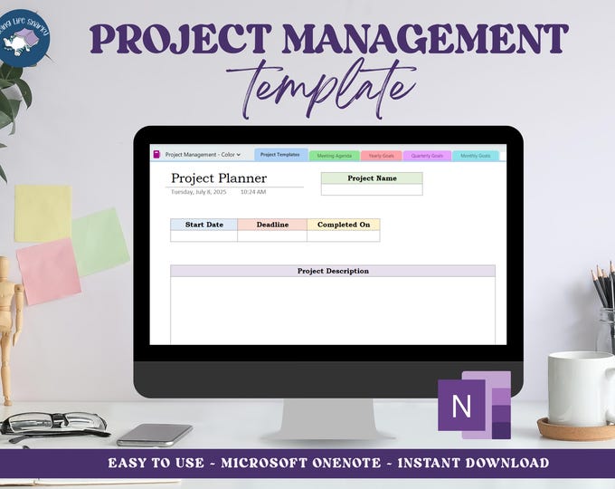 DEC-NOV Onenote Planner, Onenote Template for Work, Onenote Project ...