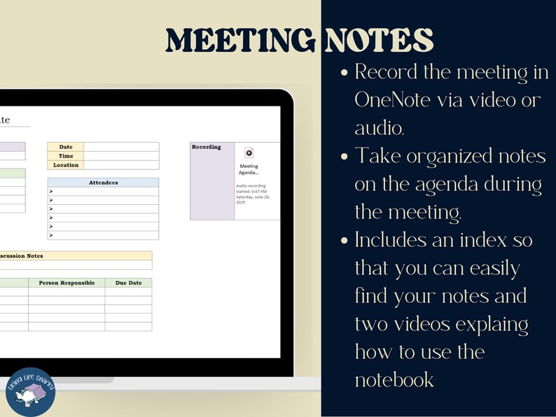 Onenote Template, Onenote Template Work, Onenote Work Notes Template ...
