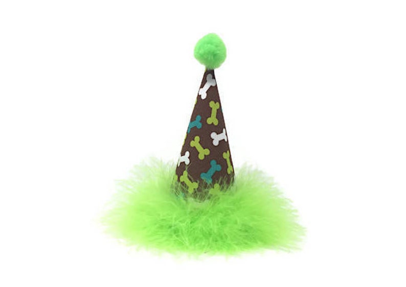 Dog Birthday Hat, Bone Theme Birthday Party, Green, Lime Green - Etsy