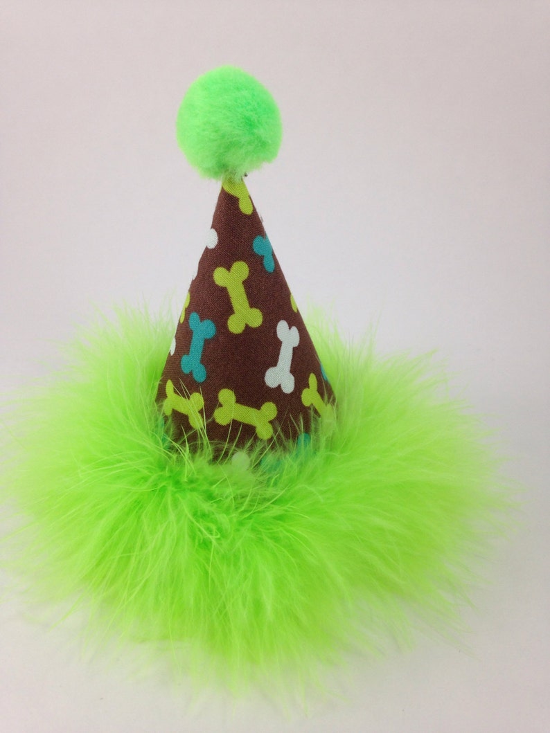 Dog Birthday Hat, Bone Theme Birthday Party, Green, Lime Green - Etsy