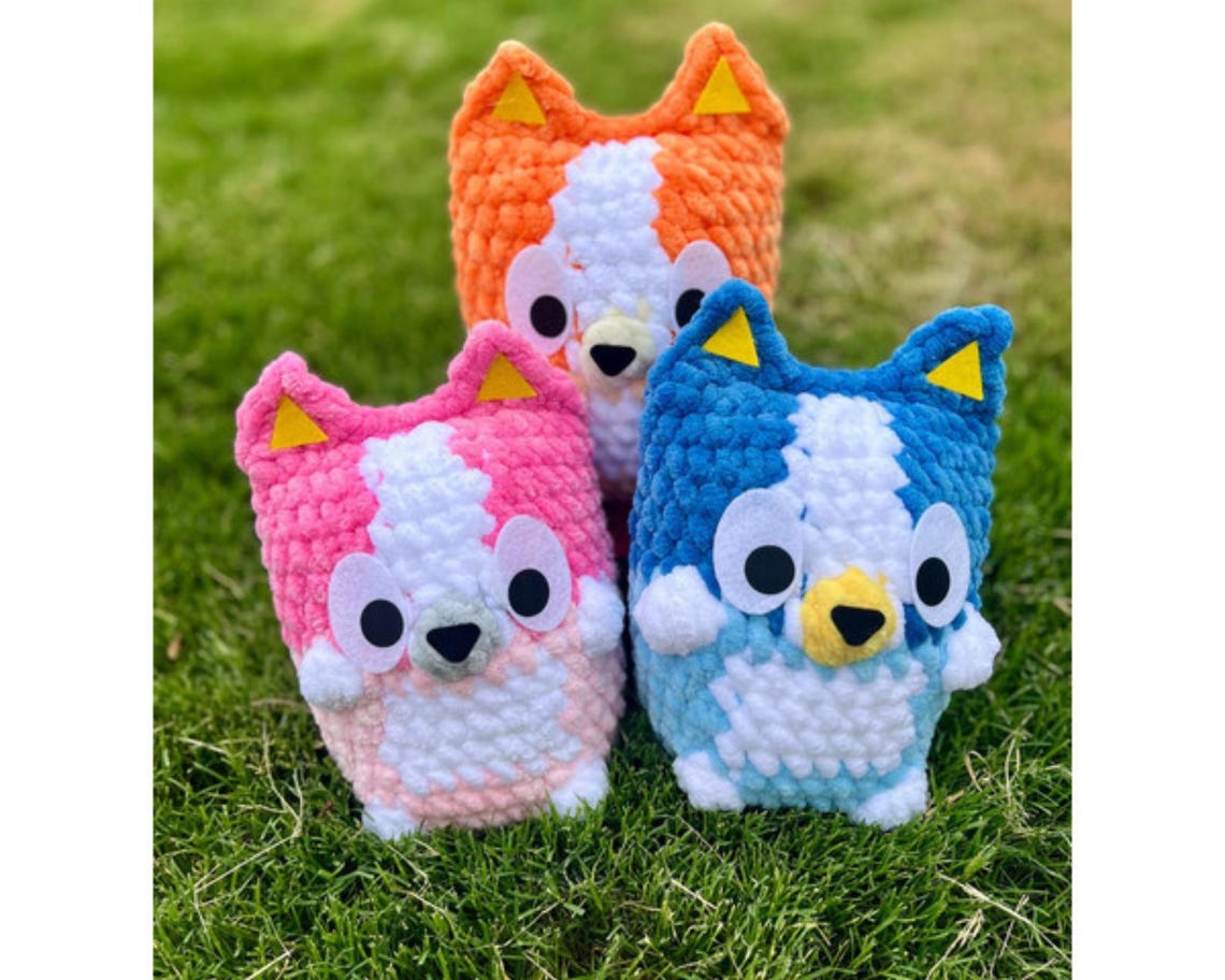 Blue the Dog Crochet Pattern | Blue Heeler Crochet Pattern | Blue ...