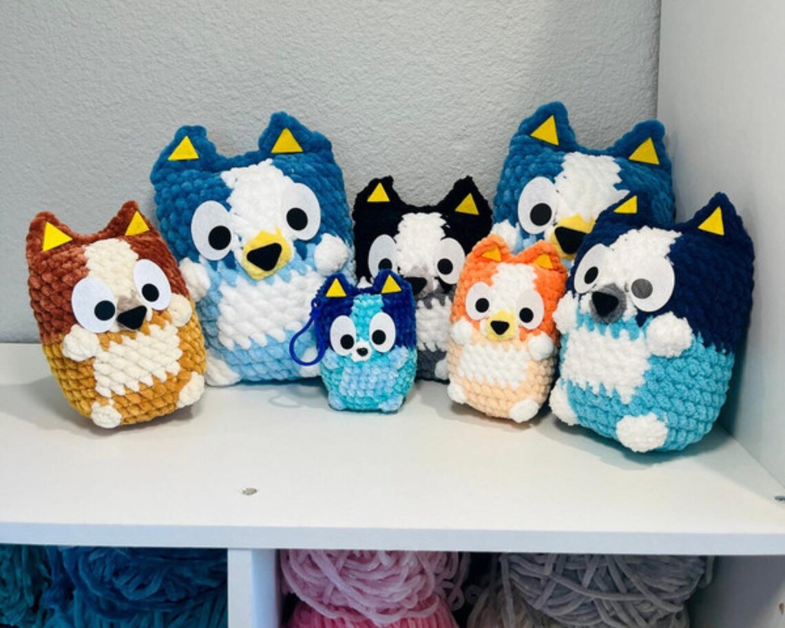 Blue the Dog Crochet Pattern | Blue Heeler Crochet Pattern | Blue ...