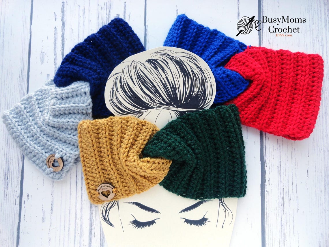 Team Colors Ear Warmer, Team Spirit Headband , Adult Twist Headband ...