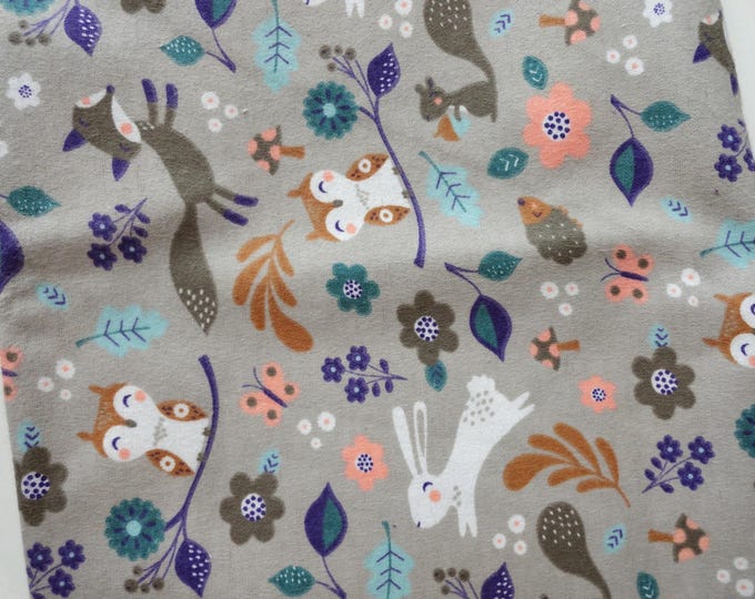 Forest Animals Flannel Fabric, Super Snuggle Flannel, 100% Cotton ...
