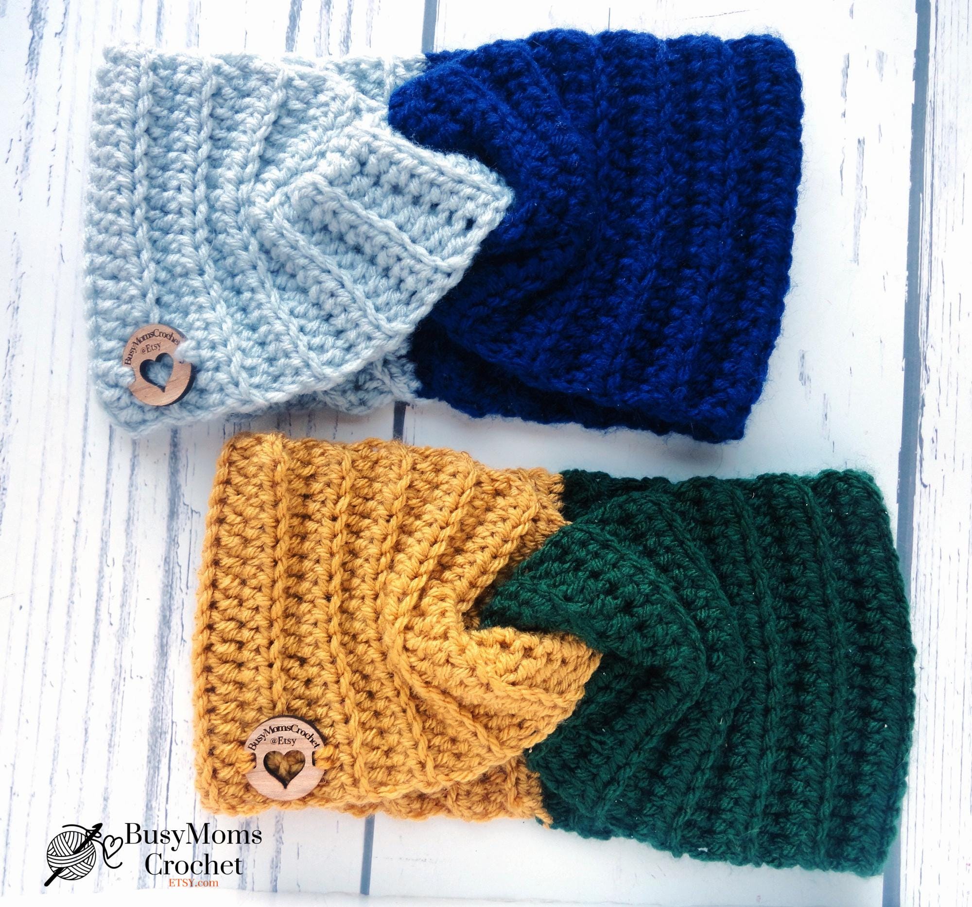 Team Colors Ear Warmer, Team Spirit Headband , Adult Twist Headband ...
