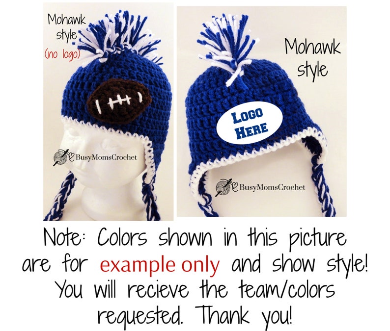 Kansas City Colors Crochet Pro Football Baby Hat Handmade - Etsy