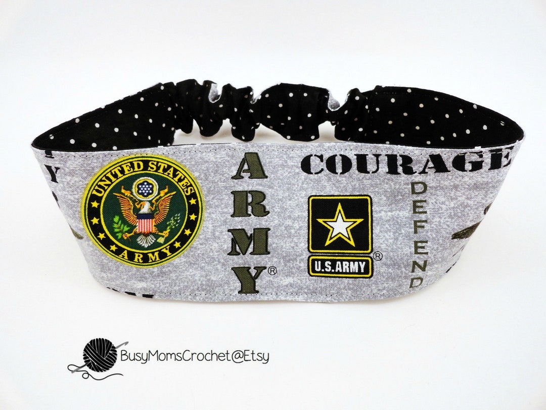 Handmade Women's Camouflage Army Fabric Headband, Adult Size, Army ...