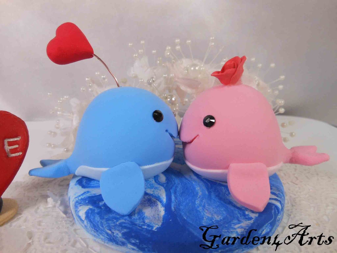 Customize Any Color Sweet Whale With Ocean Base--for Ocean Theme Beach ...