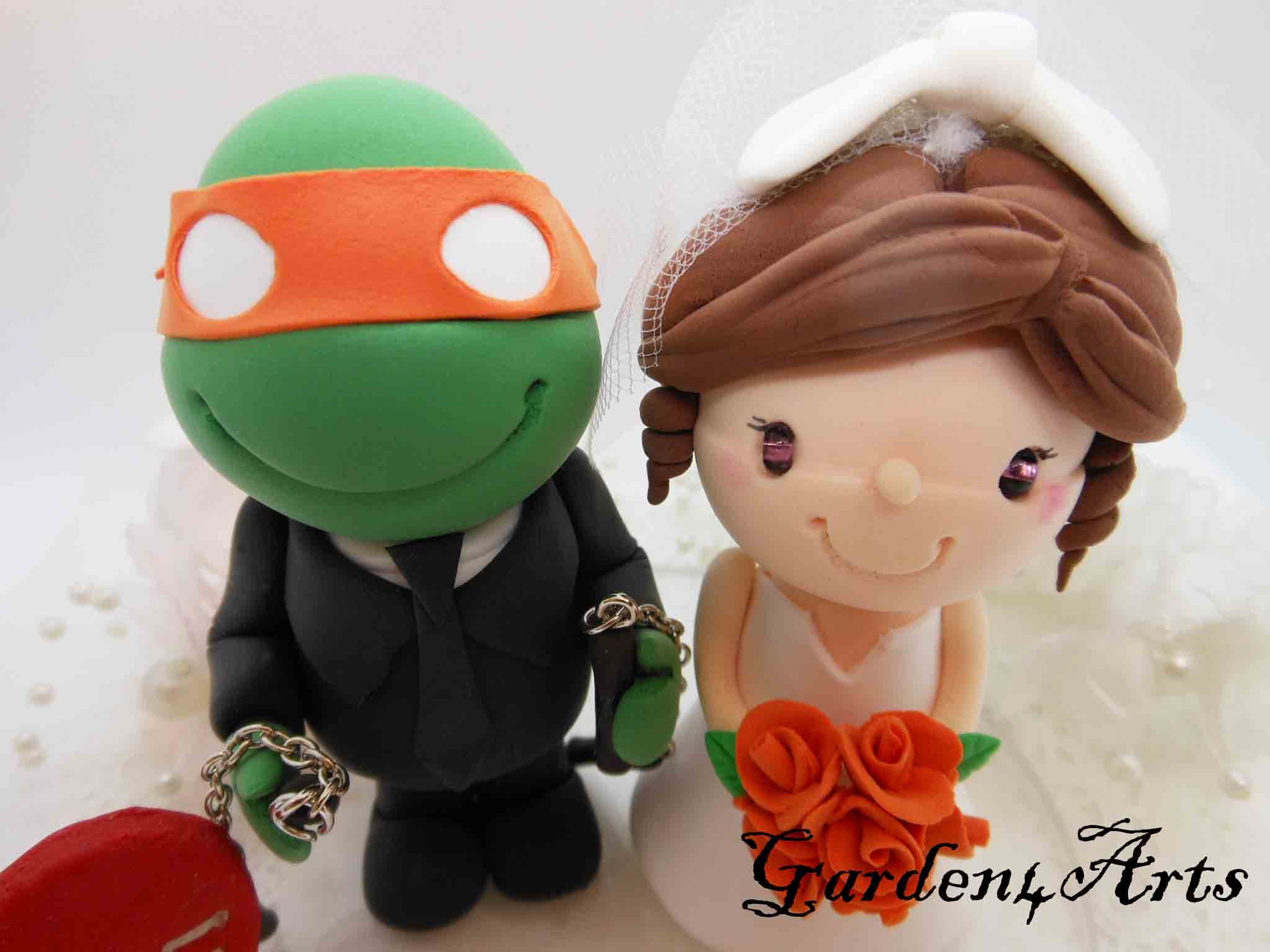 Ninja Turtle Wedding Cake Topper