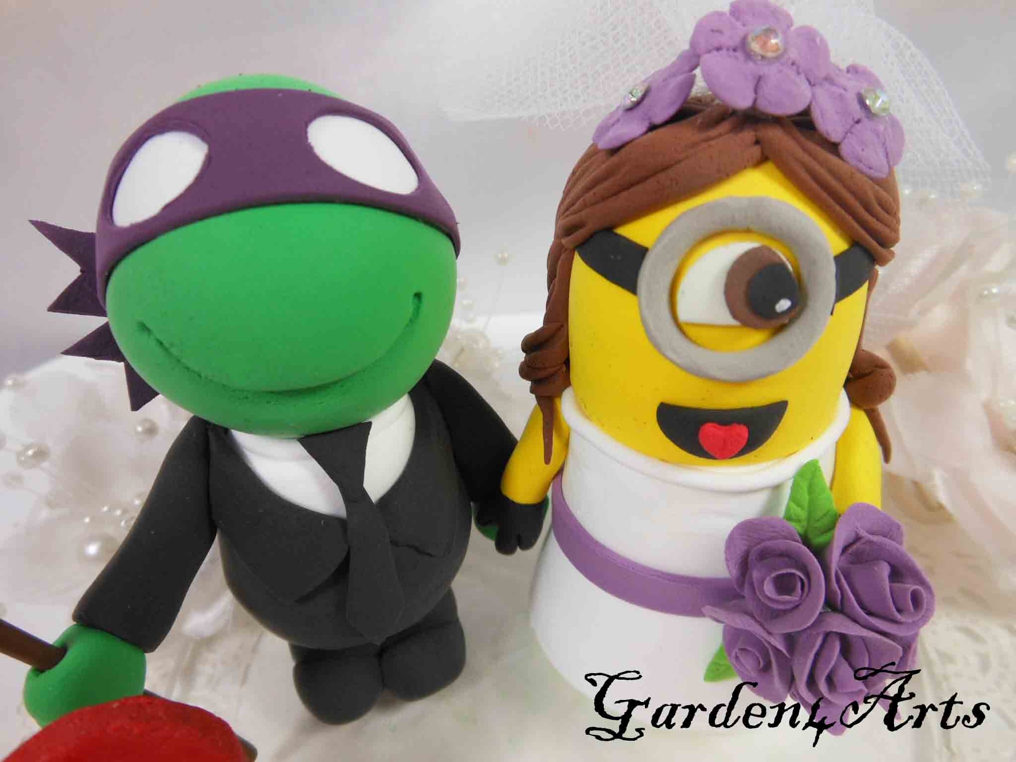 Ninja Turtle Wedding Cake Topper
