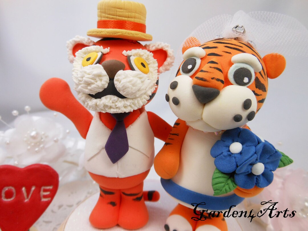 Customize Any College Mascot Wedding Cake Topper Clemson & Auburn ...