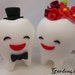 Custom Wedding Cake Topperlove Teeth Couple With Circle Clear Base - Etsy