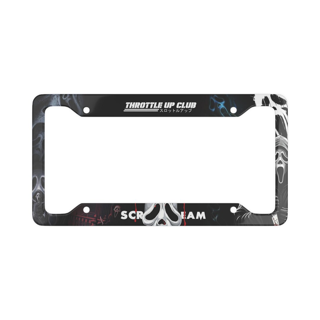 Ghost Face (scream) License Plate Frame - Etsy