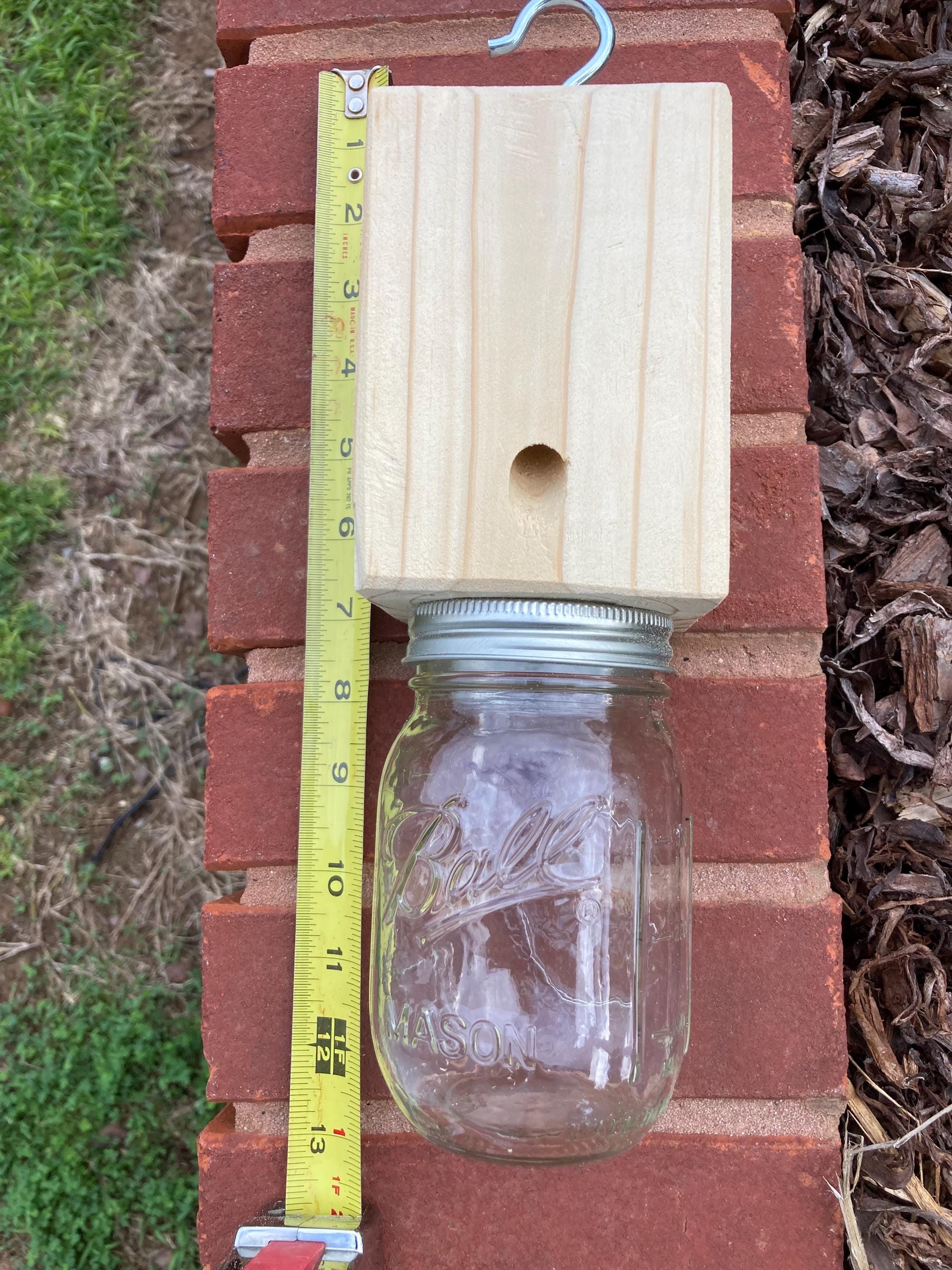 Complete (1) Handmade Carpenter Bee Traps Soft Untreated Pine Boring ...
