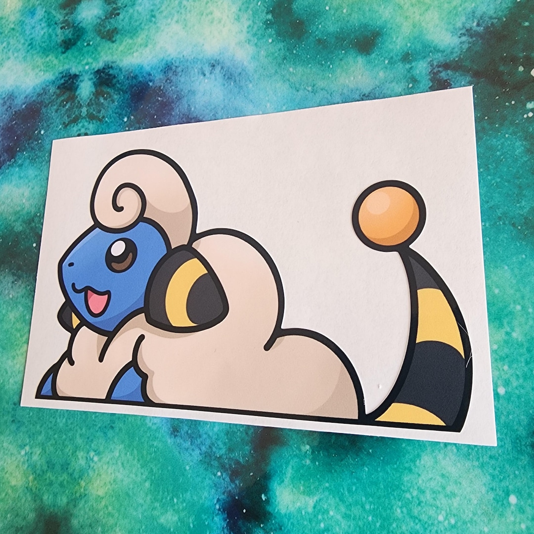 Sheep Pokemon - Peeker Decal Sticker Vinyl - Waterproof & Weatherproof ...