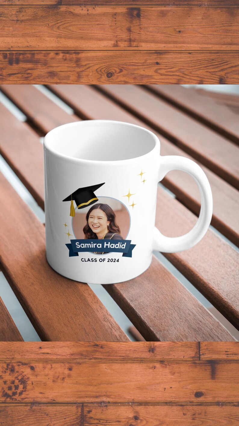 Custom Photo Mug Template | Editable Mug Design | Personalized Mug With ...